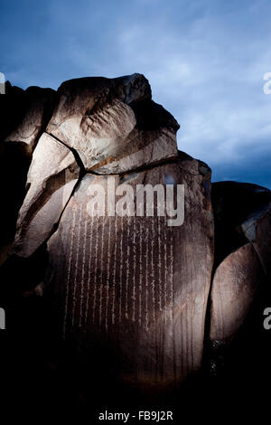 Centuries old Buddhist petroglyphs carved in Mongol script (Hudum ...