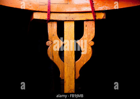 Mongolian Ger (yurt) inside decoration furniture with photographs ...