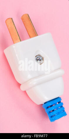 American Outlet Plug on pink background Stock Photo - Alamy