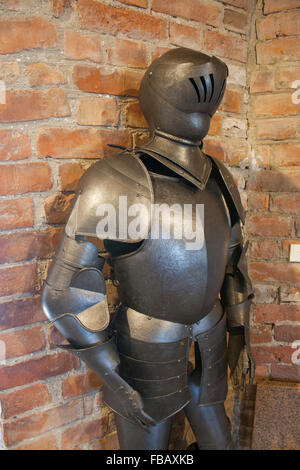 military, armour suit, Gediminas Castle, Vilnius, Lithuania, Lietuva ...