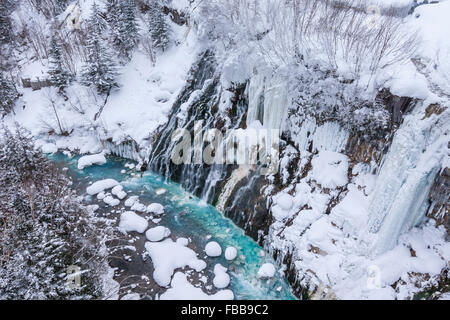 Biei Town in Winter Stock Photo - Alamy