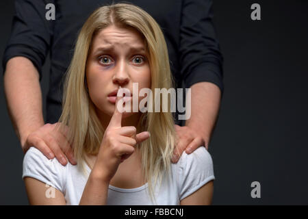 Young girl being chastise Stock Photo - Alamy