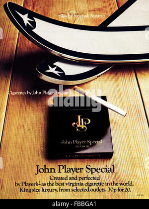 Full page colour advertisement for JOHN PLAYER VANGUARD KING SIZE low ...