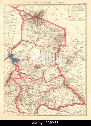 FRENCH COLONIAL CHAD & UBANGI-SHARI (C.A.R.). Oubangui-Chari Tchad 1929 ...