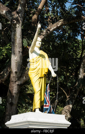Monument of Hikkaduwe Sri Sumangala Thero, Sri Lankan Buddhist monk, in ...