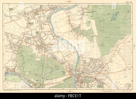 SW LONDON Twickenham Kingston Teddington Hampton Richmond BACON 1900 ...