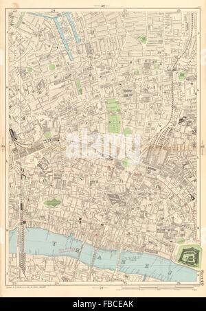 CITY OF LONDON Shoreditch Clerkenwell Southwark Broadgate Moorgate 1900 ...