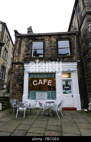 Sid's cafe, Holmfirth, West Yorkshire, UK, the location of Ivy's cafe ...