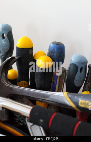 close-up of a repairman with tools for repairing in an apartment Stock ...