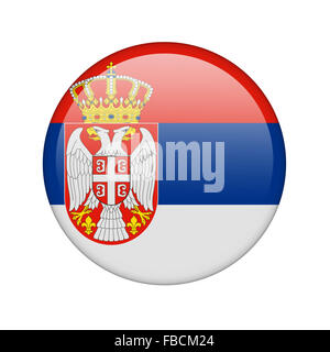 Serbia flag icon set. Serbian pennant in official colors and ...