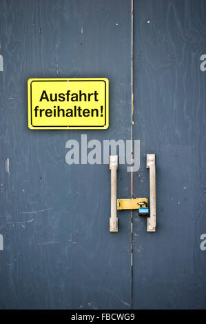 Ausfahrt sign exit sign in german language Lauterbrunnen Switzerland ...