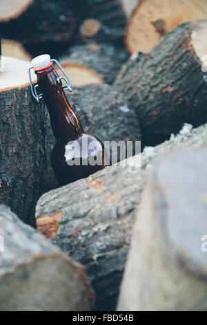 Stack of glass bottle Stock Photo - Alamy