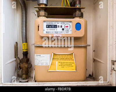 Domestic Gas Meter United Kingdom Stock Photo - Alamy