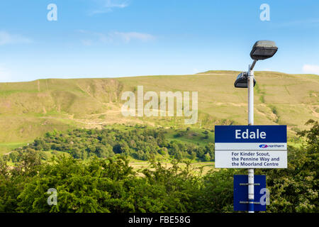 edale station sign peak district derbyshire national park england Stock ...