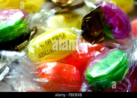 Retro Vintage Hard Boiled Sweets Or Candy In A Jar Stock Photo - Alamy