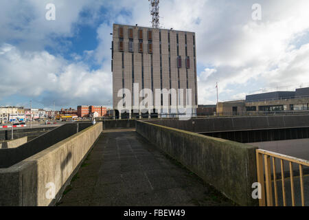 Police Station, Bonny Street, Blackpool, Lancashire. Built in the 1970 ...