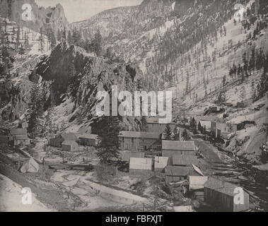Silver mining in Nevada in 1870's. From American Pictures Drawn With ...