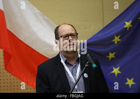 Gdansk, Poland 16th, January 2016 Pawel Adamowicz - Mayor of Gdansk ...