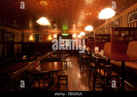 Irish pub interior Stock Photo - Alamy