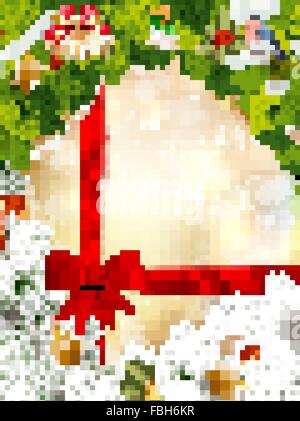 Abstract Background with Christmas Tree ball. Vector illustration ...