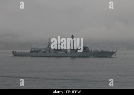 Royal Navy warship HMS Northumberland, a Type 23 anti submarine frigate ...