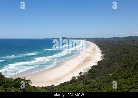 Beach south from the Lighthouse, Byron Bay, New South Wales, Australia ...