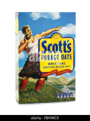 Box of Scott's Porage oats Stock Photo - Alamy