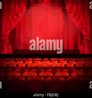 Red curtain template. EPS 10 Stock Vector Image & Art - Alamy