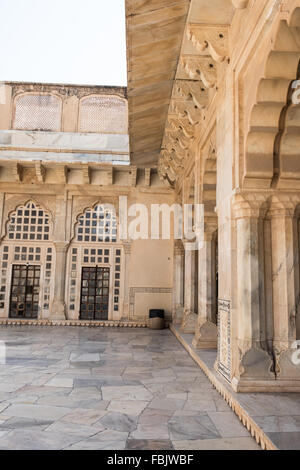 Inside Amber Fort Jaipur the pink city Rajasthan India Stock Photo - Alamy