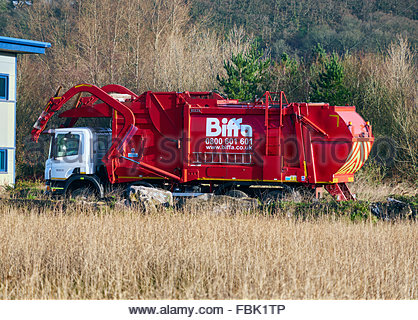 Biffa Garbage Truck, lorry, refuse cart, waste, trash, truck Stock ...