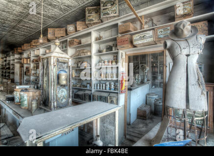 Inside the general store in ghost town Bodie, in Bodie State Historic ...