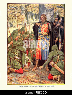 Legendary outlaw Robin Hood and his men lived in Sherwood Forest in ...