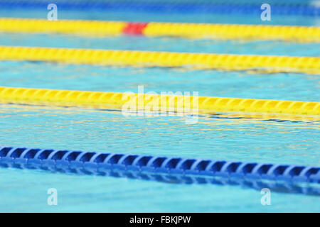 Lane marks in a swimming pool Stock Photo - Alamy