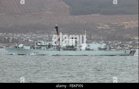 HMS Sutherland (F81), one of the Royal Navy's Duke-class (or Type 23 ...