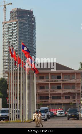 Police, Vientiane, Laos Stock Photo - Alamy
