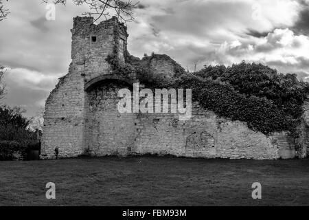 Black and White Ruins, Wallingford Castle, Wallingford, Oxfordshire ...