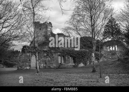 Black and White Ruins, Wallingford Castle, Wallingford, Oxfordshire ...
