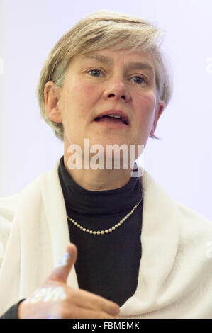 Kate Green OBE , a British Labour Party politician , talking with DJ ...