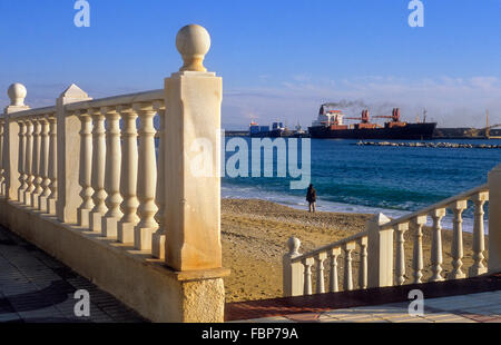Marble railing of Macael in Beach of Garrucha, Almeria province ...