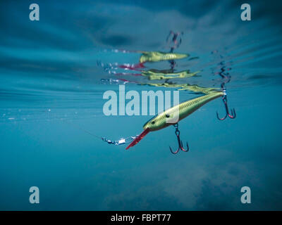 Fishing Lure Underwater View Stock Photo - Alamy