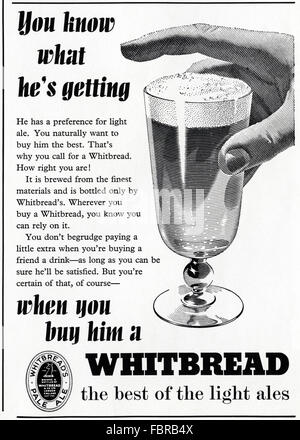 ADVERT FOR WHITBREAD PALE ALE Stock Photo - Alamy