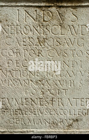 Ancient Latin Writings Carved in Stone, Museum Nazionale Romano, in ...