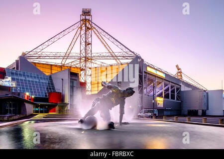 The Tom Finney splash statue outside Preston North End football ground ...