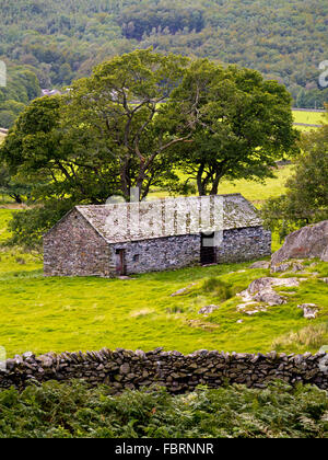 The Duddon Valley and village of Ulpha, Lake District National Park ...