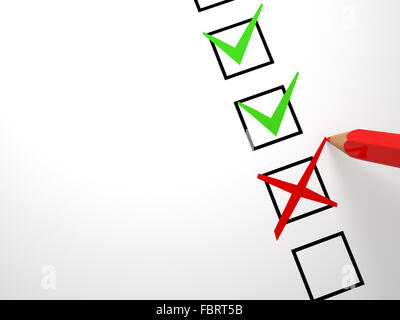 check box on white business background Stock Photo - Alamy