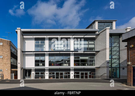 Elevation to playground. Colfe's School - sixth form centre, London ...