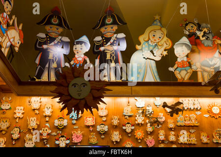 Bartolucci traditional toy shop with wooden Pinocchio dolls on Via dei ...
