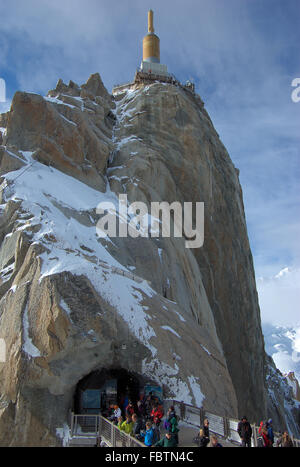 Seilbahn, Aiguille du Midi, Mont Blanc, Chamonix, Frankreich Stock Photo - Alamy