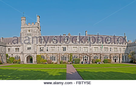 University College Cork, Ireland; Ucc Tudor Gothic Quadrangle Stock ...