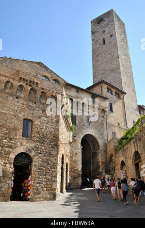 Torre dei Becci, tower, San Gimignano, Tuscany, Toscana, Italy, Europe ...